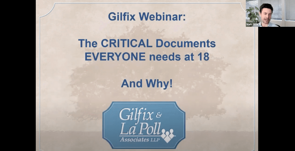 The Documents Your Children Need When They Turn 18 | Gilfix & La Poll ...