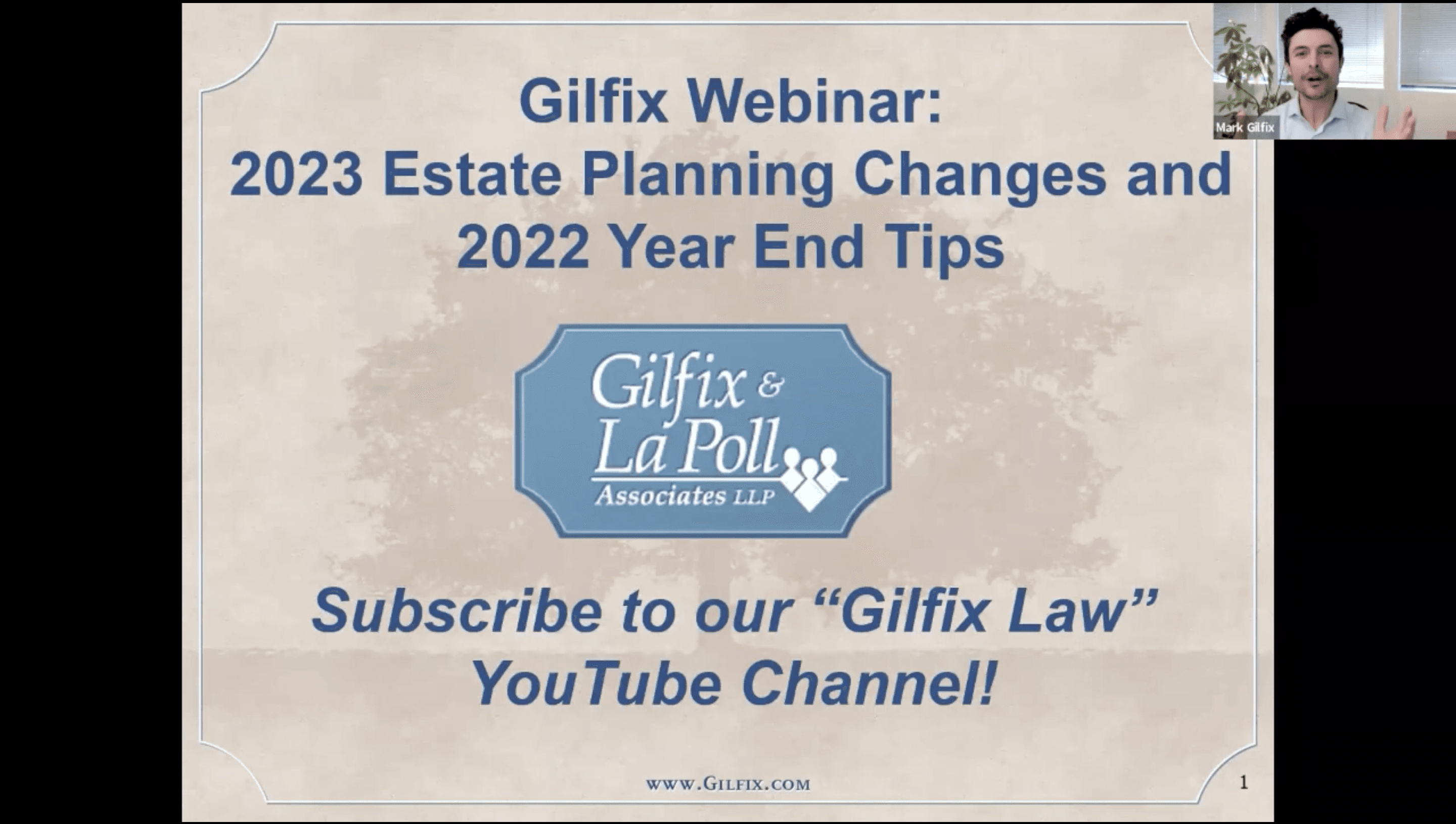 Year End Estate Planning Tips & 2023 Changes | Gilfix & La Poll ...