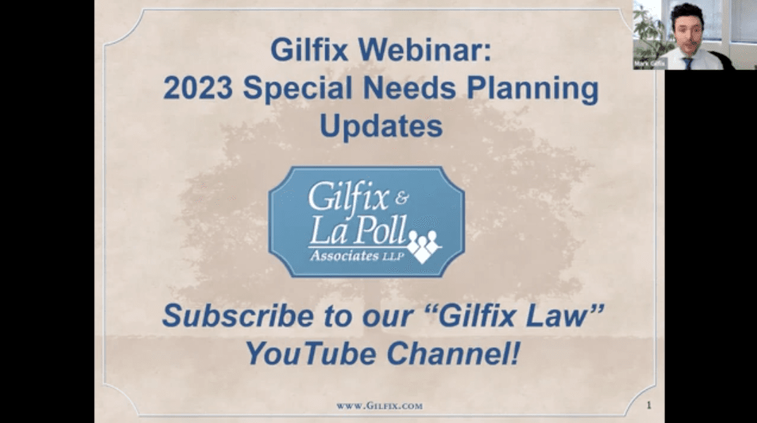 2023 Special Needs Planning Updates | Attorney
